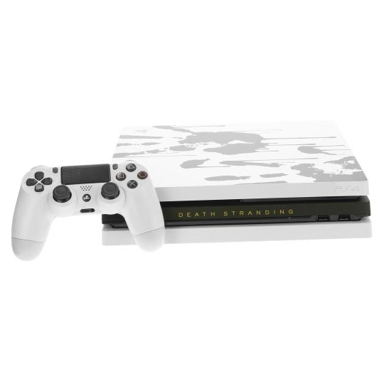 Sony PlayStation 4 Pro 1TB Death Stranding Limited Edition weiB asgoodasnew
