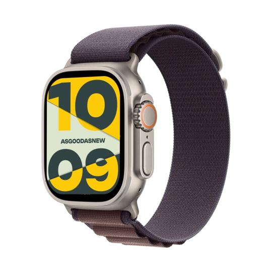 Apple Watch Ultra 2 GPS + Cellular 49mm Titan natur Alpine Loop indigo ...